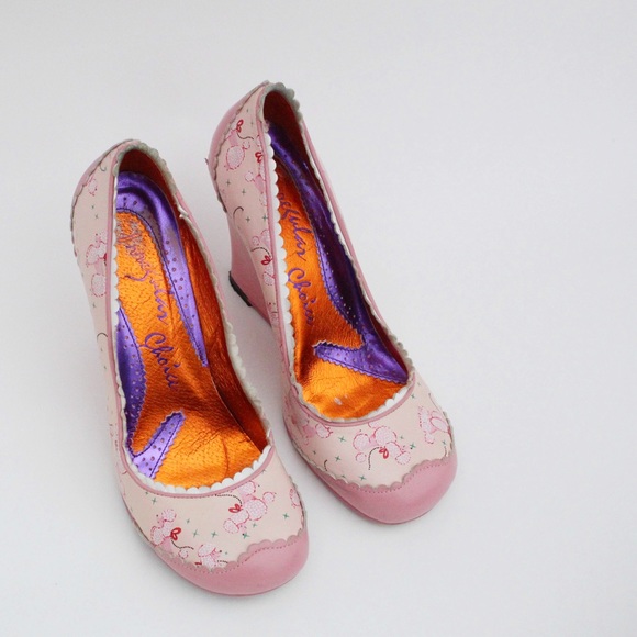 Irregular Choice | Shoes | Rare Irregular Choice Poodle Print Wedges ...